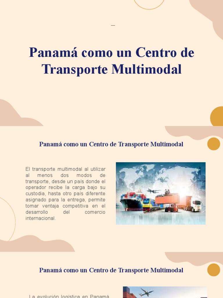 Panamá: Centro Logístico Multimodal | PDF | canal de Panama | Panamá
