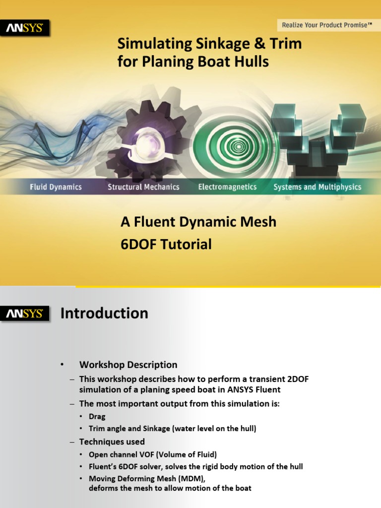A Fluent Dynamic Mesh 6DOF Tutorial | PDF | Fluid Dynamics | Oscillation