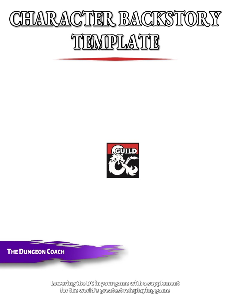 2460121-TDC Backstory Template Printerfriendly | PDF