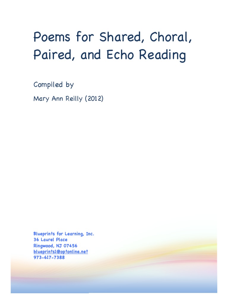 Poems Choral Reading | PDF