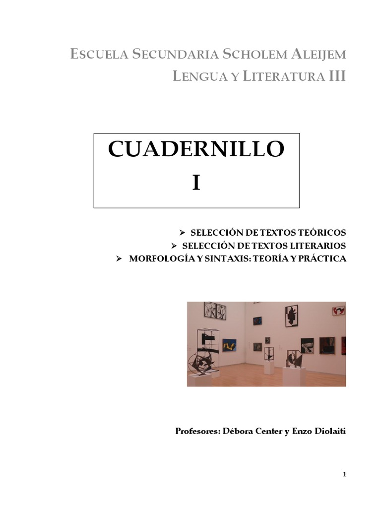 Scholem - LyL - III - 2021 - Cuadernillo | PDF | Autor | Cuentos