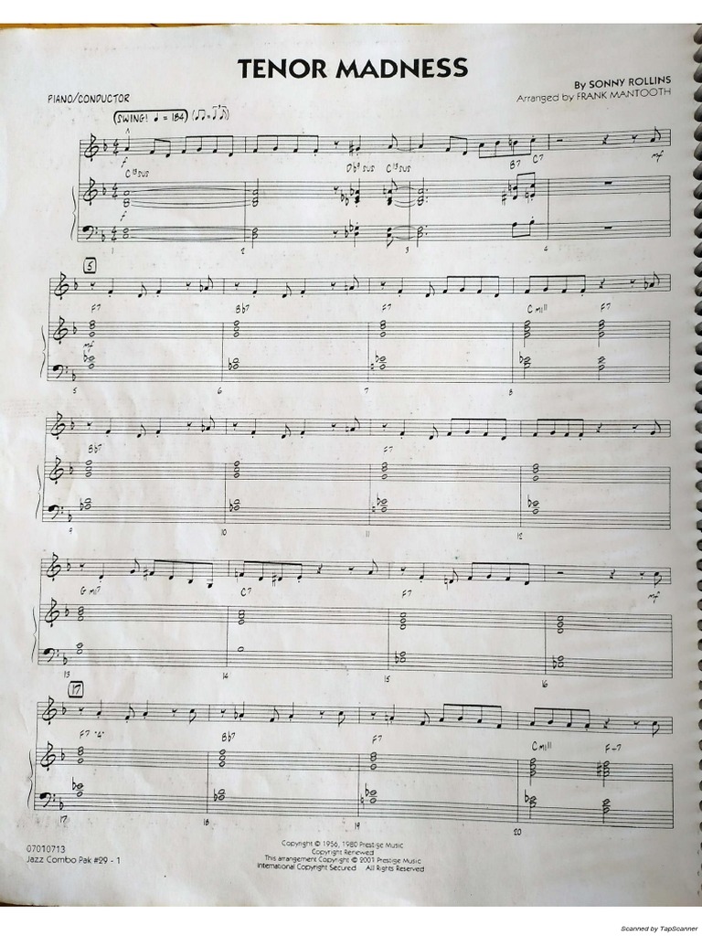 Tenor Madness Jazz Combo | PDF