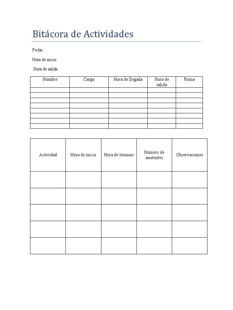 Bitacora De Actividades Tecnologias Para El Aprendiza - vrogue.co