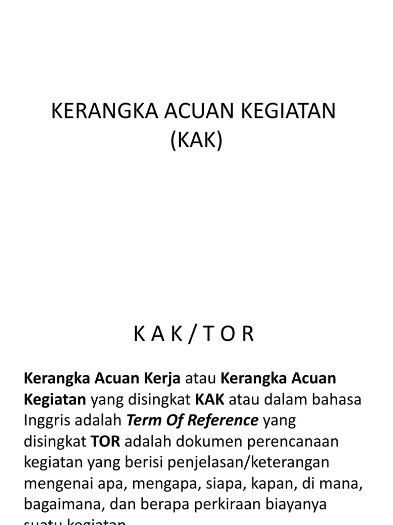 Sistematika Kak Atau Tor | PDF