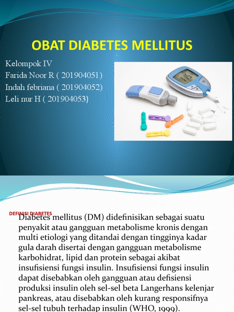 Obat Kombinasi Untuk Penyakit Diabetes Mellitus Pdf