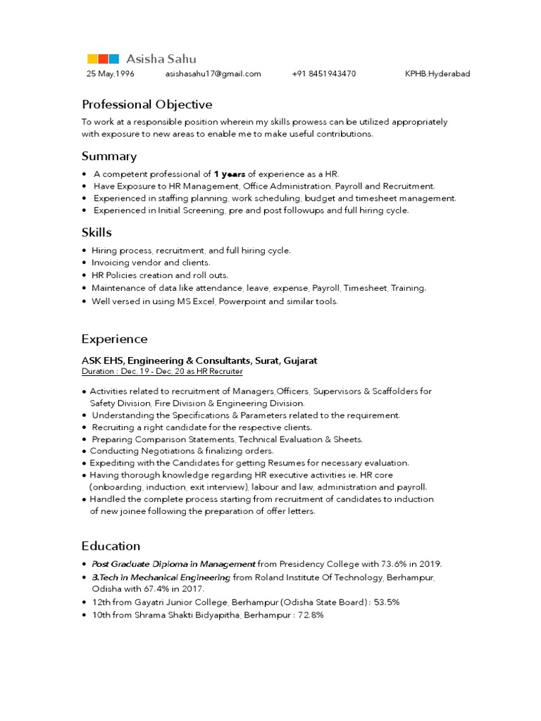 Frozen Resume | PDF | Recruitment | Business