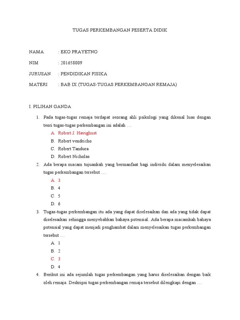 EKO Tugas Soal PPD | PDF | Ilmu Sosial