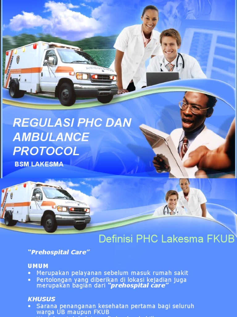 Regulasi PHC Dan Ambulance Protocol | PDF