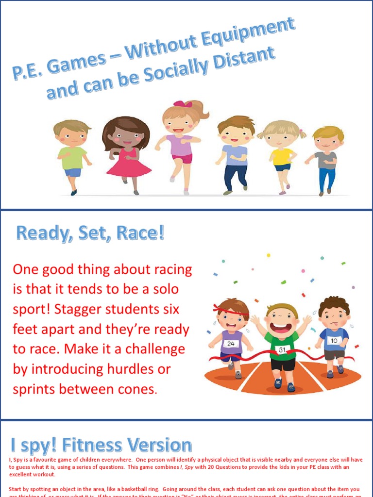 Games Without Equipment | PDF | Physical Education | Physical Fitness