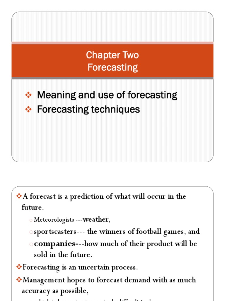 C2 Forecasting | PDF | Forecasting | Moving Average