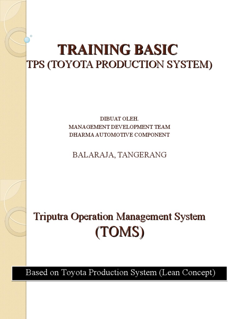 Training Basic TPS | PDF