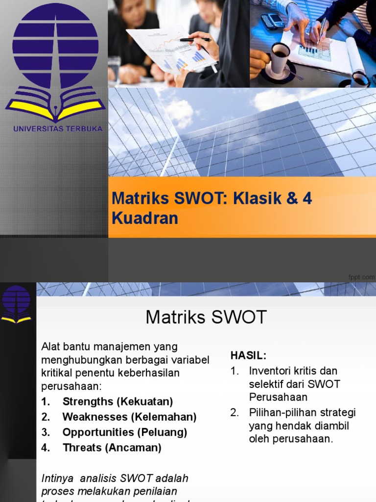 Membuat Matriks & Analisis SWOT | PDF