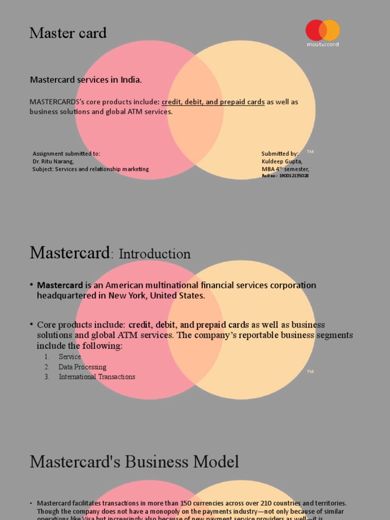 Mastercard Services in India | PDF