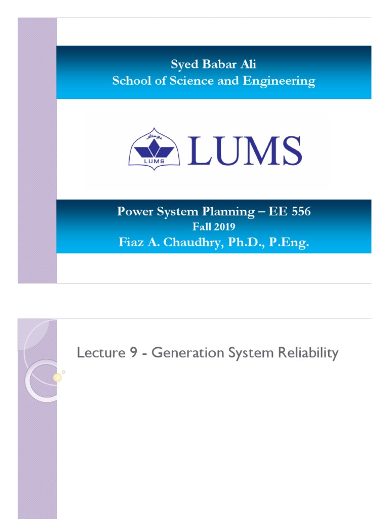 Power System Reliability Indices | PDF | Reliability Engineering ...