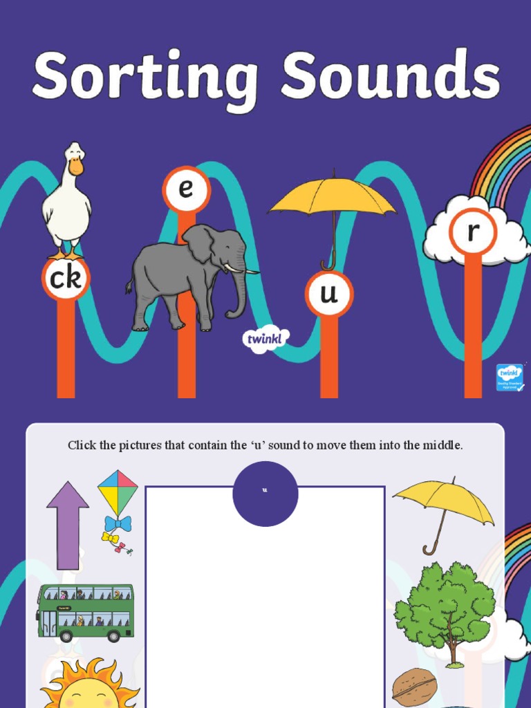 CK, E, U, R Initial Sounds PowerPoint Game | PDF