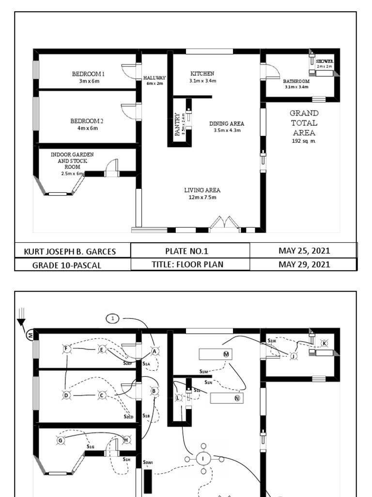 Kurt Joseph B. Garces Grade 10-Pascal Plate No.1 Title: Floor Plan MAY ...