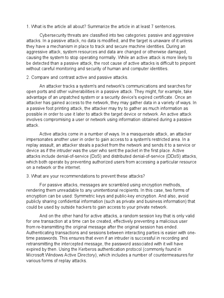 03 Laboratory Exercise 1 | PDF | Denial Of Service Attack | Military ...