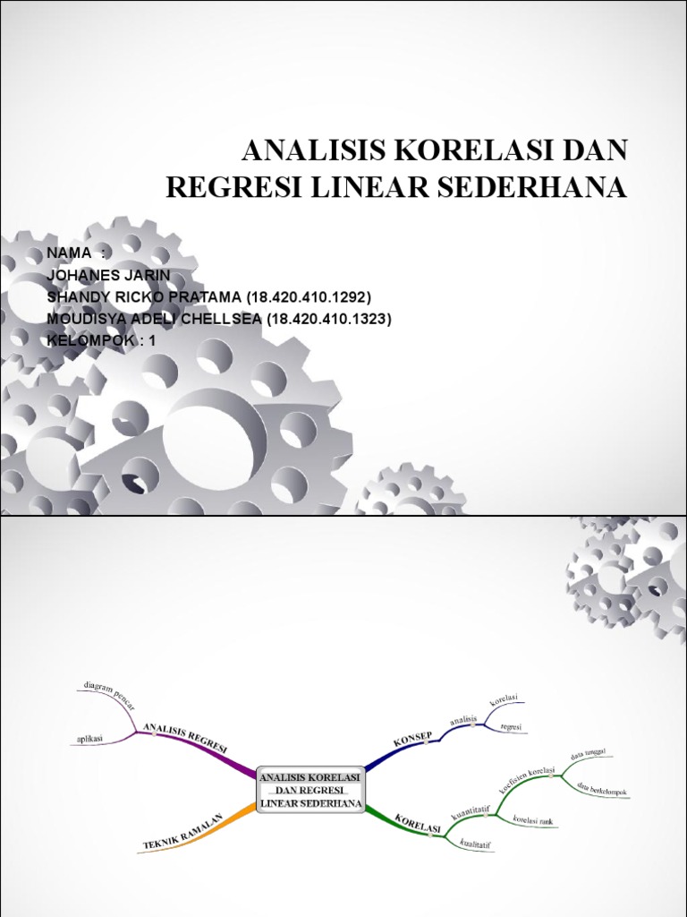 Analisis Korelasi Dan Regresi Linear Sederhana | PDF | Metode & Bahan Ajar