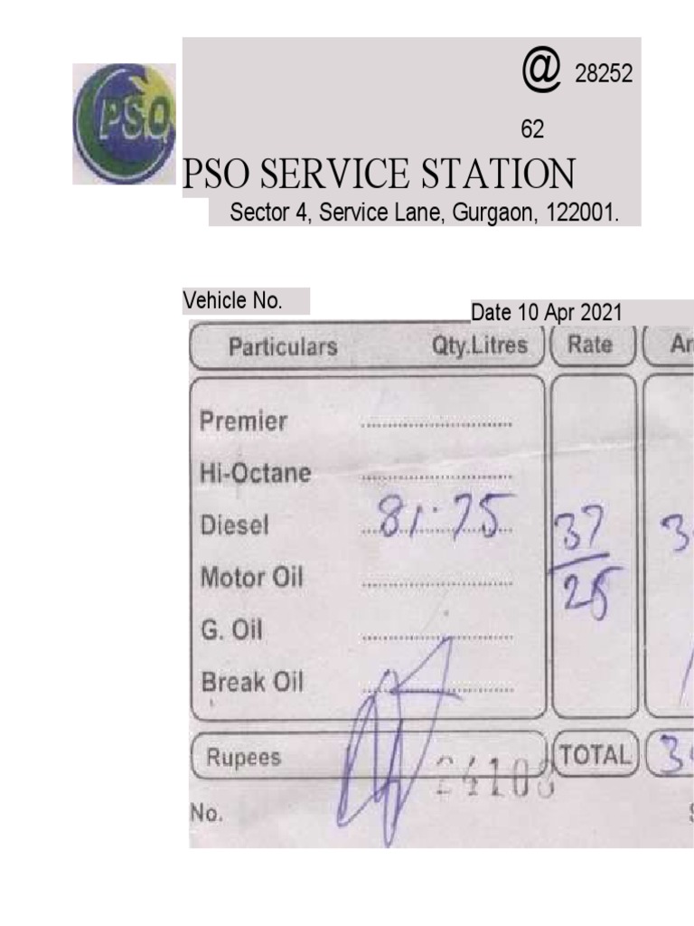 Petrol Bill | PDF