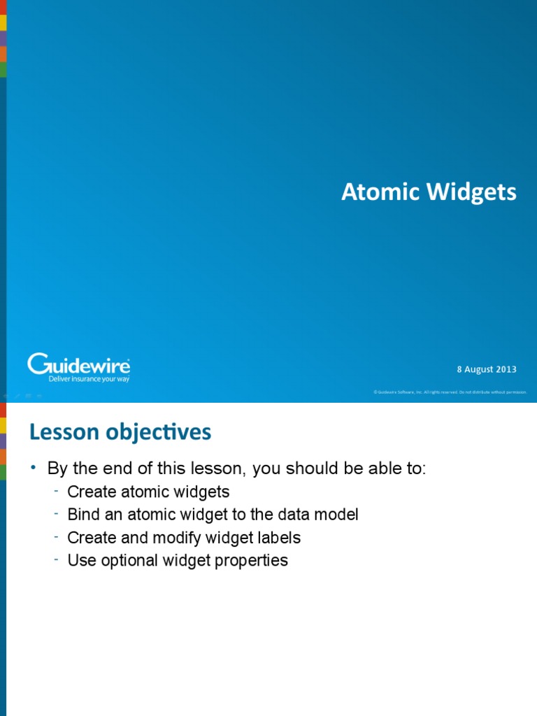 Atomic Widgets: 8 August 2013 | PDF | Non Disclosure Agreement | Page Layout
