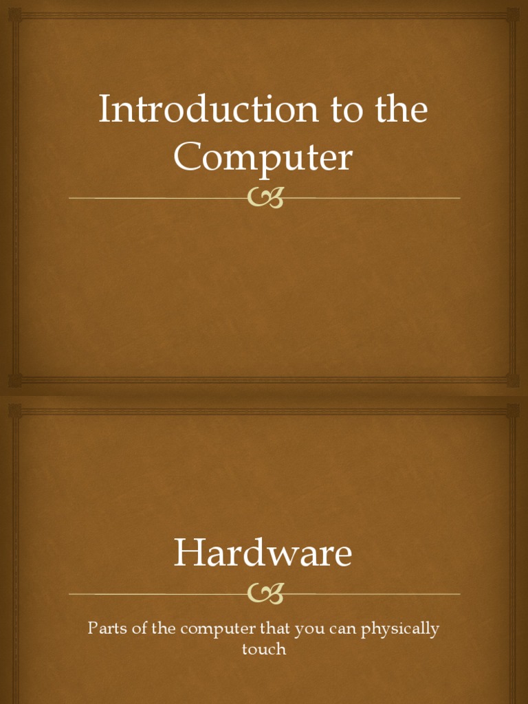 Introduction to Computer Basics | PDF | Computers