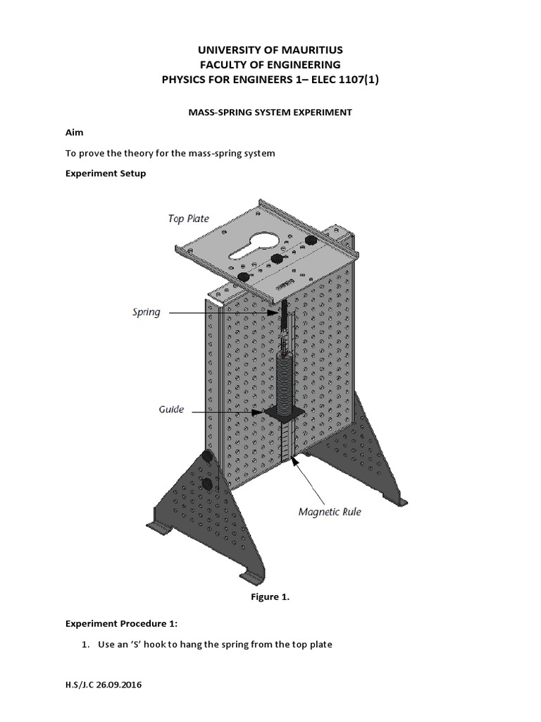 P4 Mass Spring Experiment | PDF
