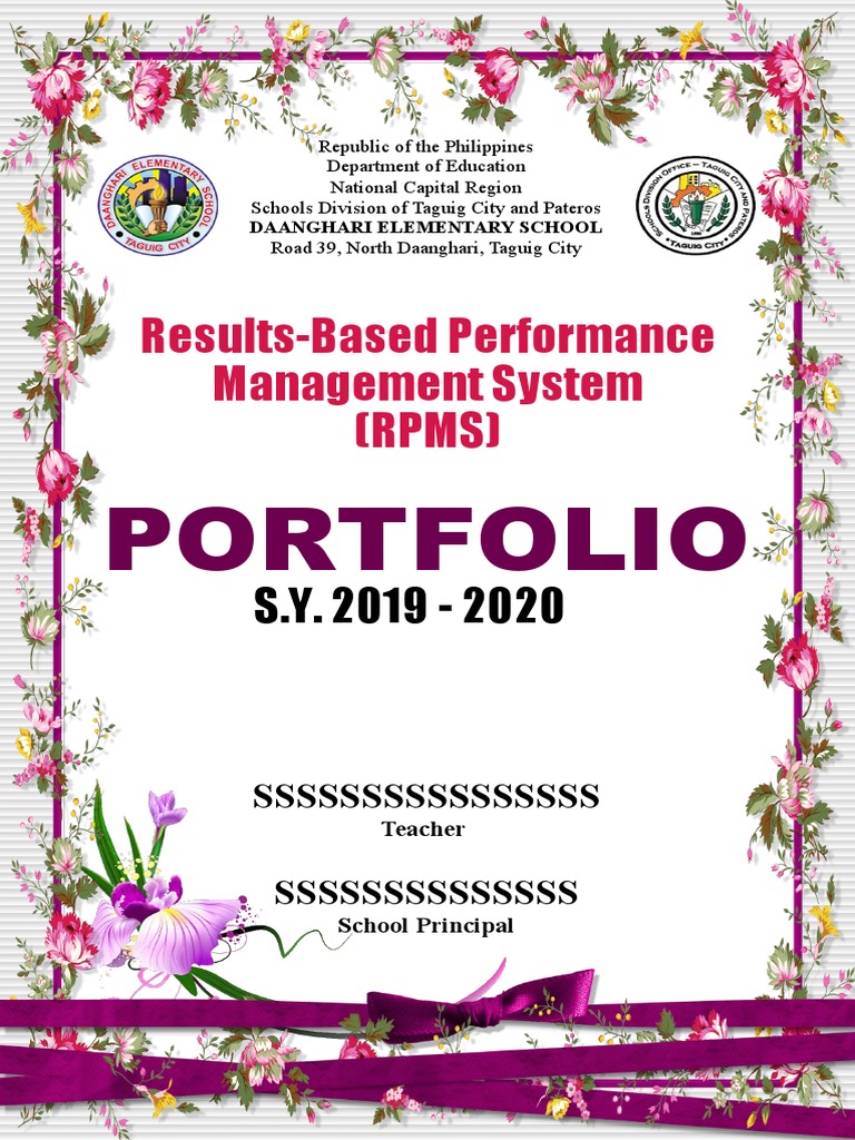 Results-Based Performance Management System (RPMS) : Portfolio | PDF ...