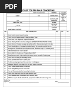 Checklist For Reinforcement | PDF | Technology & Engineering