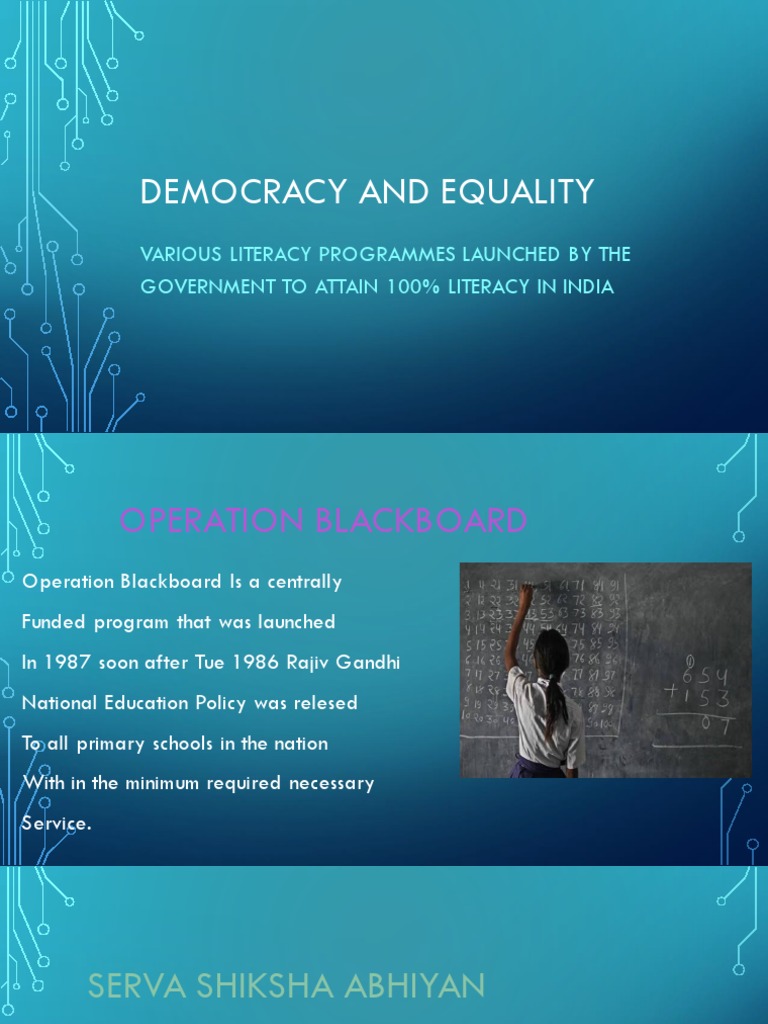 Literacy Program in India | PDF