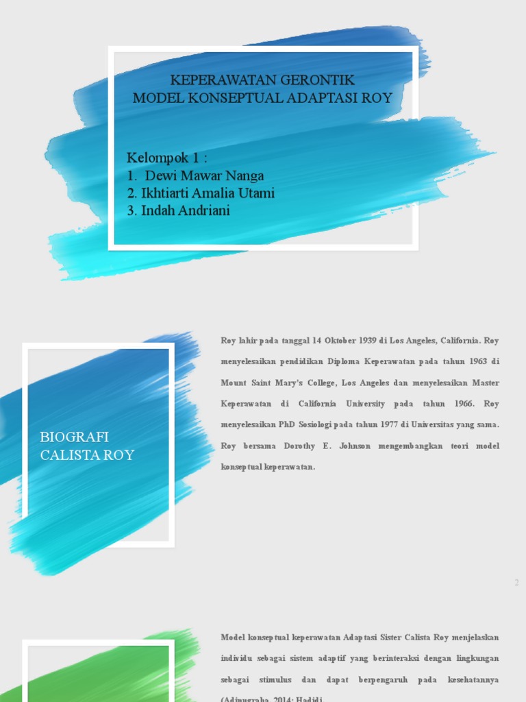 Gerontik Kel 1 (Adaptasi Roy) | PDF