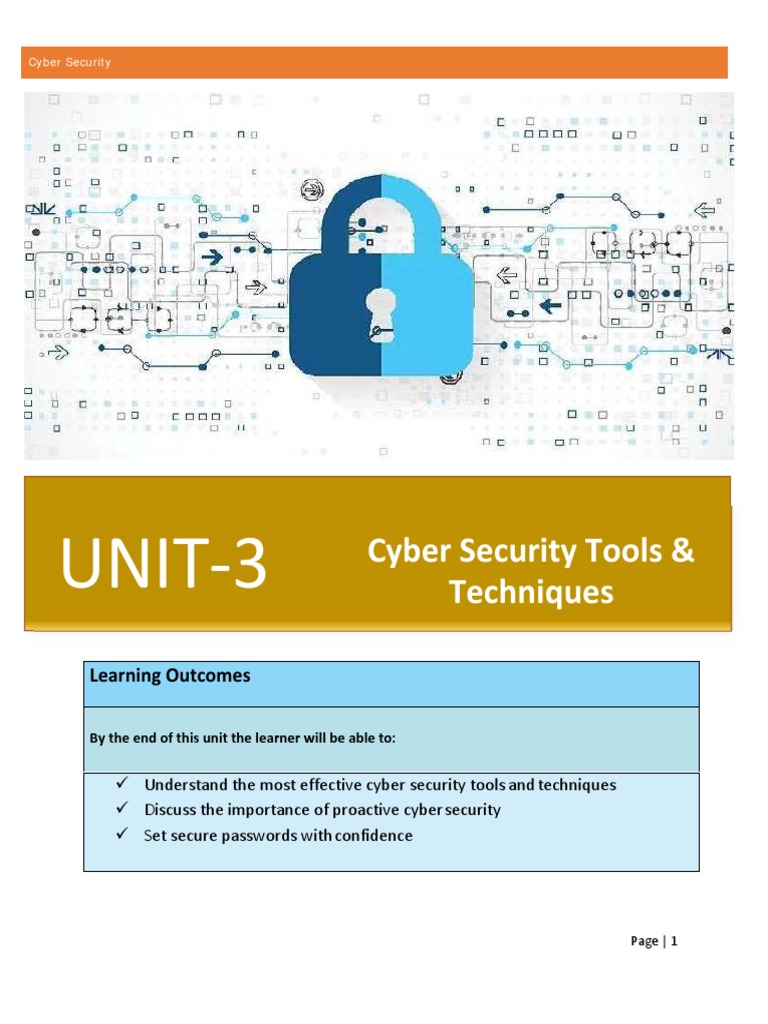 1602505091unit 3 Cyber Security Tools & Techniques | PDF | Password ...