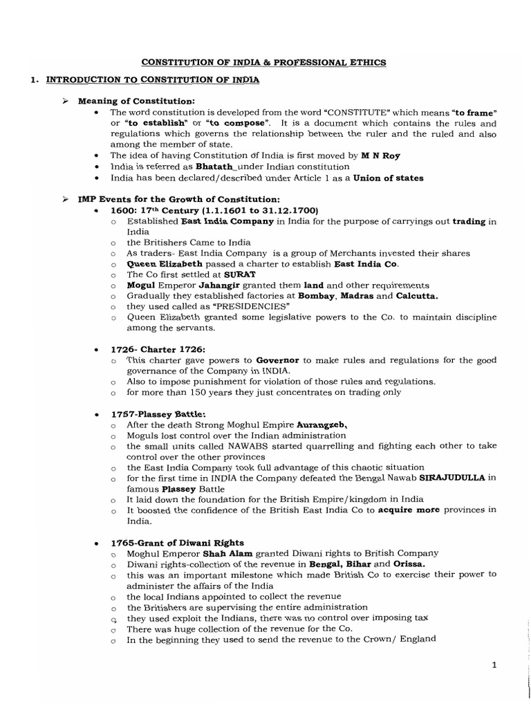 COI (Professional Ethics Notes) | PDF