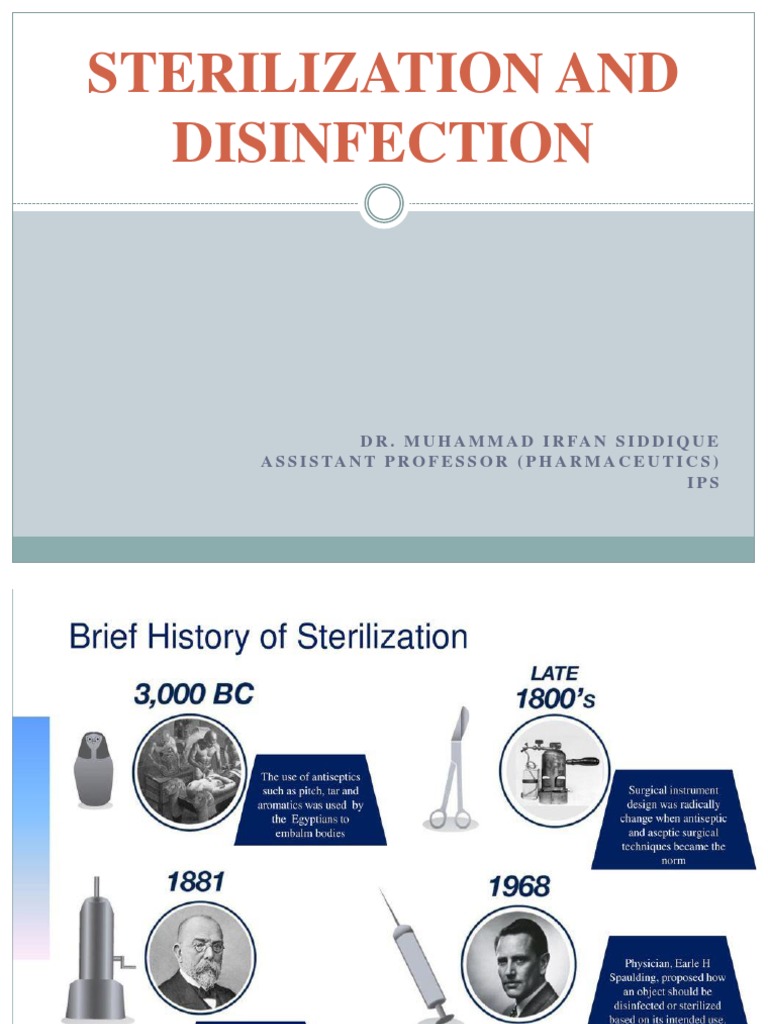 1-Sterlization and Disinfection | PDF | Sterilization (Microbiology) | Disinfectant