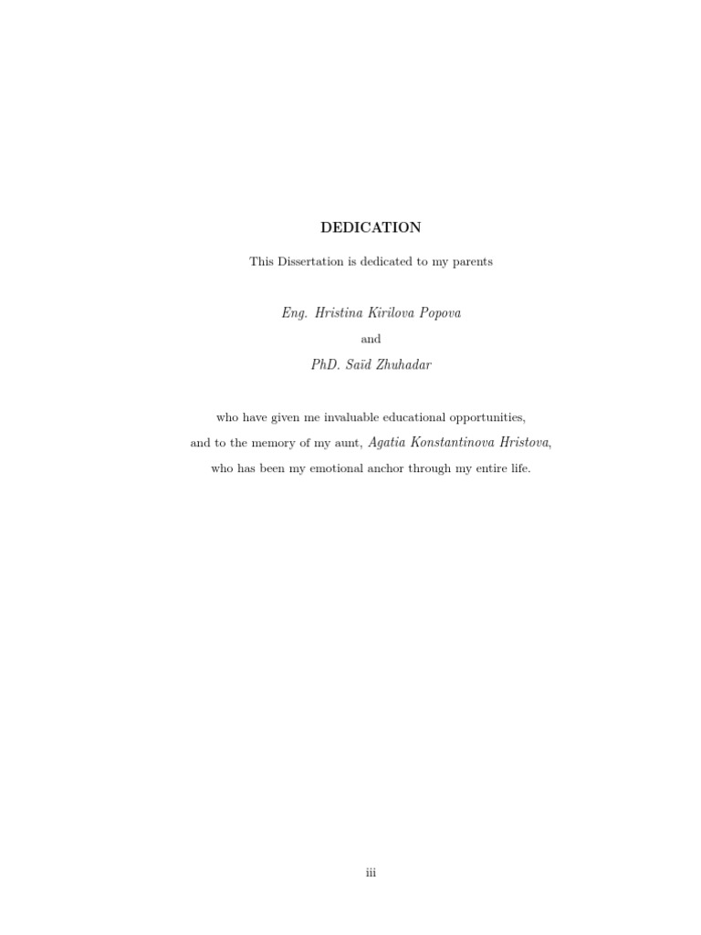 DEDICATION This Dissertation Is Dedicate | PDF