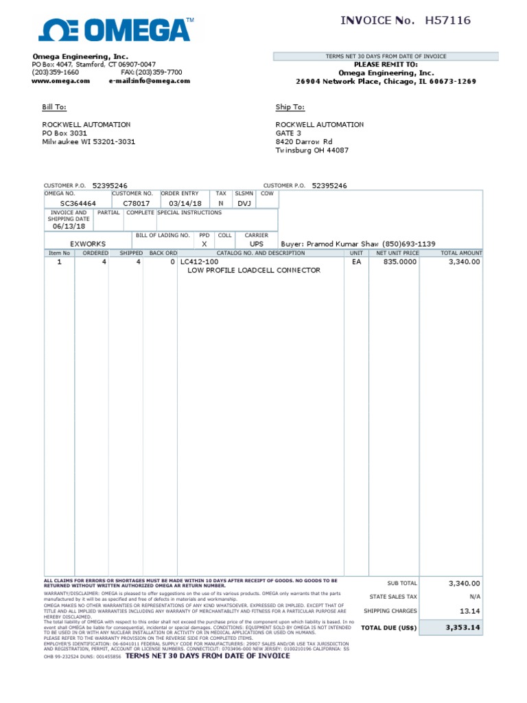 Omega | PDF | Invoice | Civil Law (Legal System)