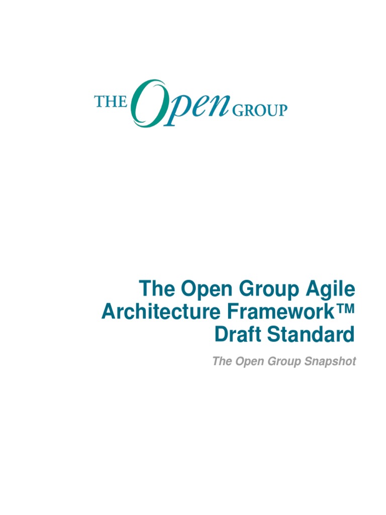 s192 - The Open Group Agile Architecture Framework | Download Free PDF | Copyright | Agile ...