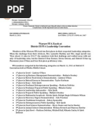 FFA Banquet Script | PDF