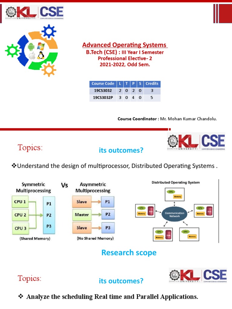 Advanced Operating Systems: B.Tech (CSE) | PDF | Computers