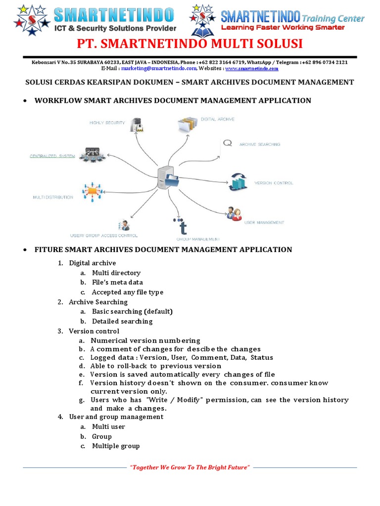 Solusi Cerdas Aplikasi Kearsipan Dokumen Berbasis Web - Smart Archives ...