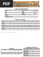 Forbidden Lands Character Sheet | PDF | Leisure | Sports