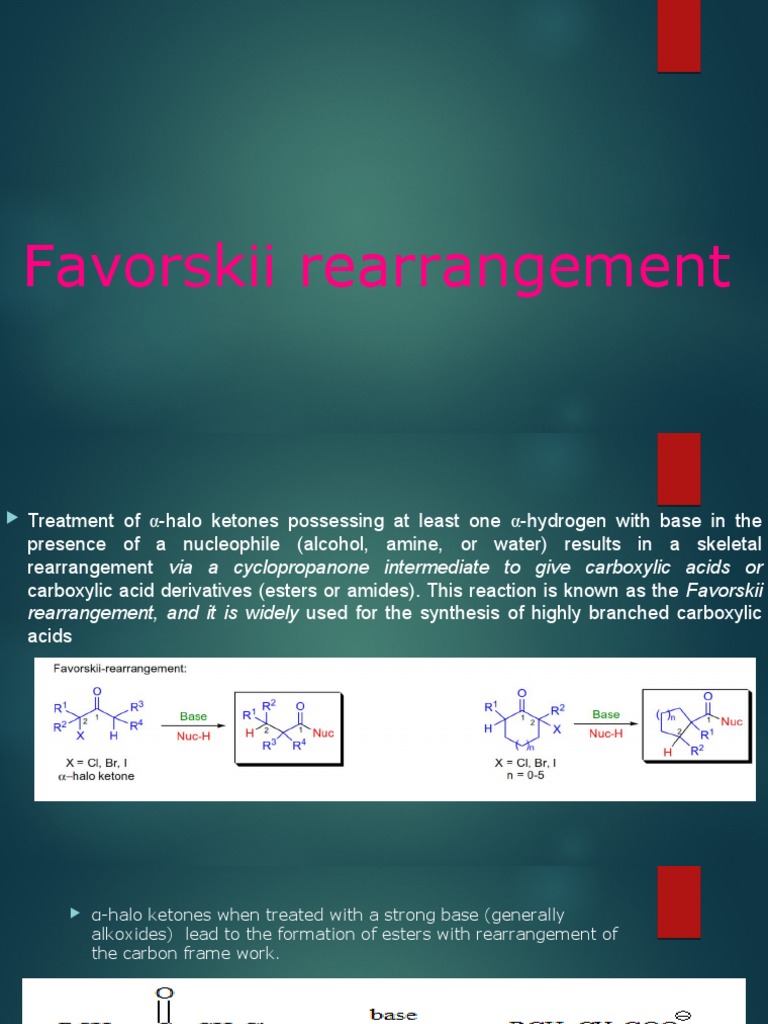 Favorskii Rearrangement Mechanism Explained | PDF | Cooking, Food ...