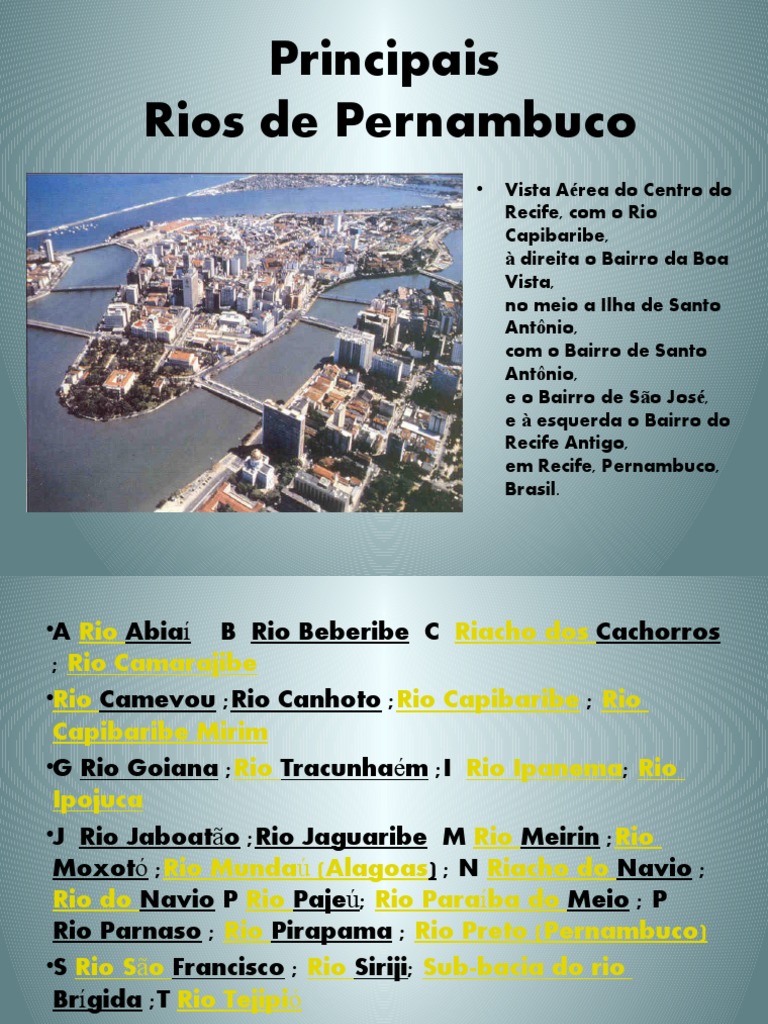 Rios de pernambuco