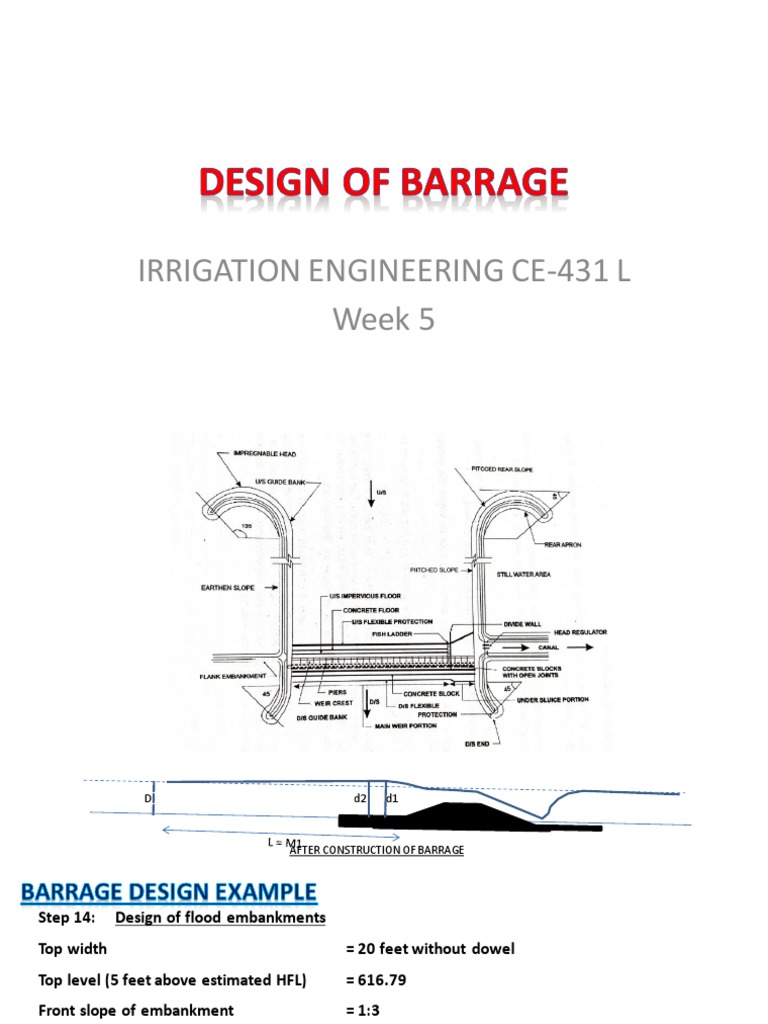 Barrage Design 5 | PDF | Soil Mechanics | Civil Engineering