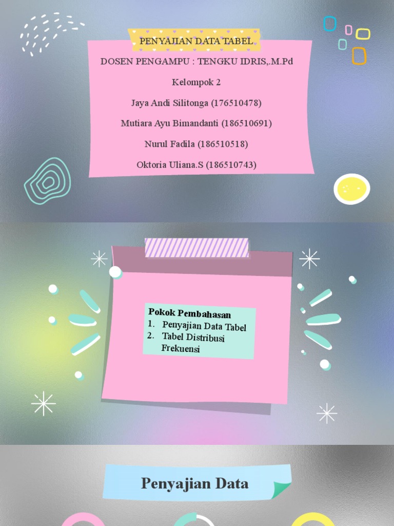 Penyajian Data Tabel | PDF