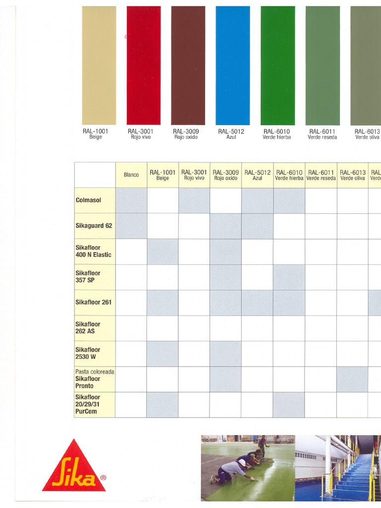 Carta Colores Sika | PDF