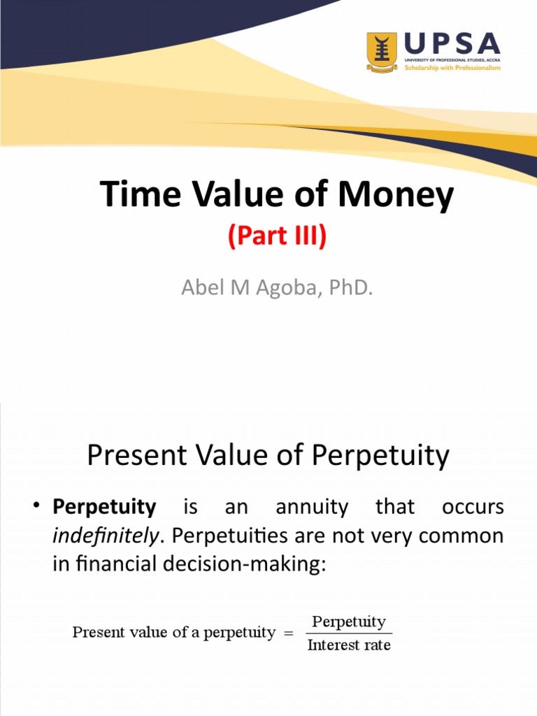 4SOGS RM Lecture 4 - Time Value of Money (Part III) | PDF | Time Value ...