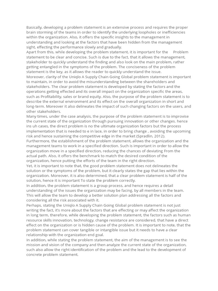 Uniqlo | PDF | Swot Analysis | Supply Chain