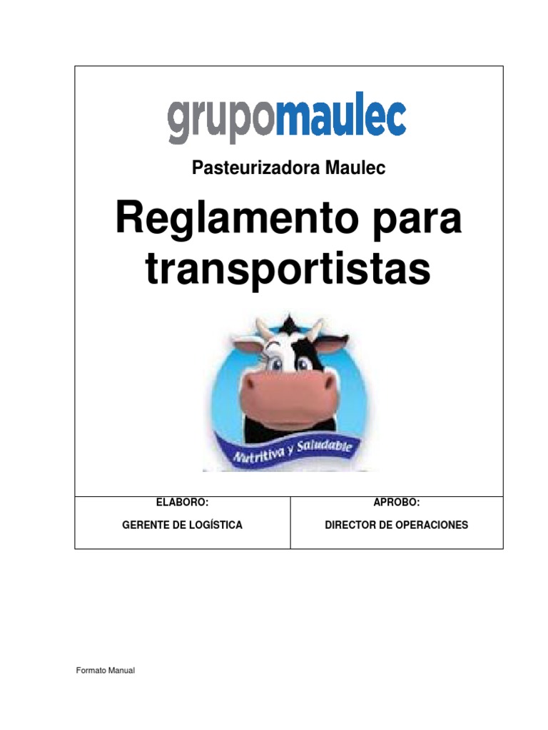 Manual del Transportista Maulec | PDF | Control de tráfico aéreo ...