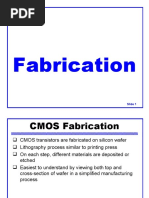 CMOS Fabrication Process | PDF | Mosfet | Cmos