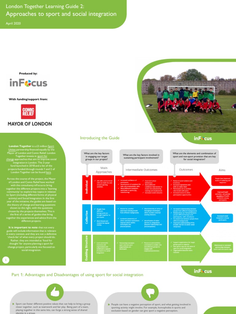Approaches To Sport and Social Integration: April 2020 | PDF | Sports ...